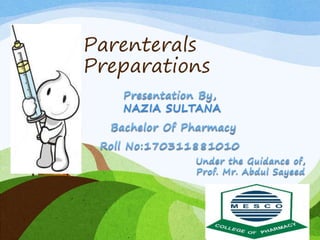 Parenterals Preparations | PPT