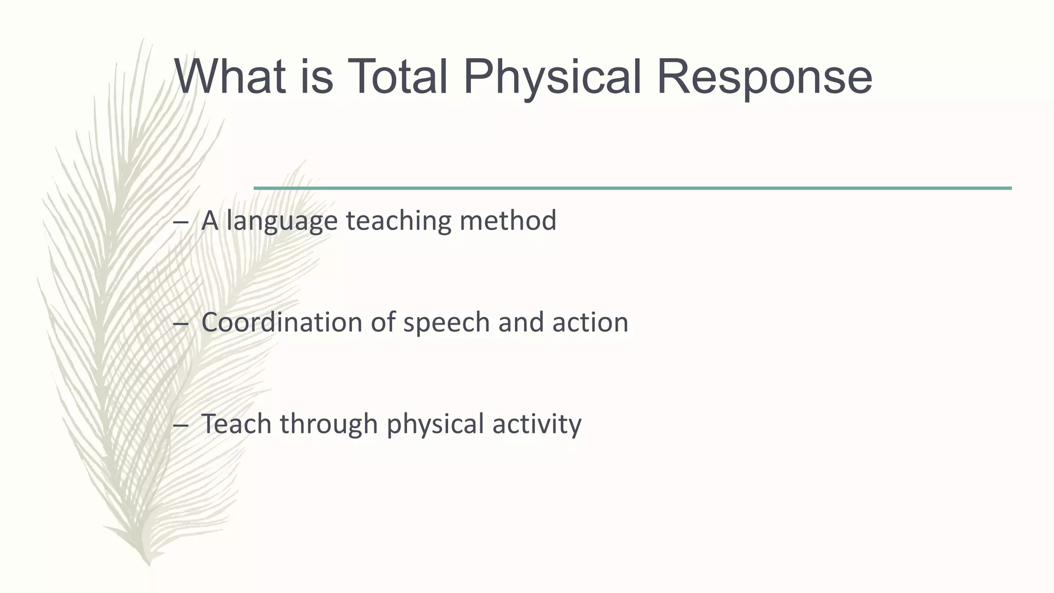 Total Physical Response presentation | PPT