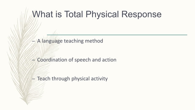 Total Physical Response presentation | PPT