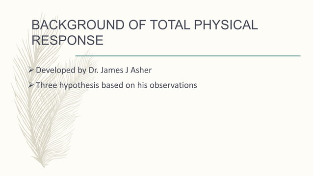 Total Physical Response presentation | PPT
