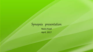 _NAZIA_ASAD_synopsis_presentation .pptx