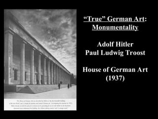 Examples of Art in Weimar and Nazi Germany | PPT