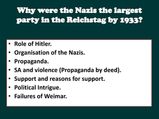 Nazi consolidation | PPTX