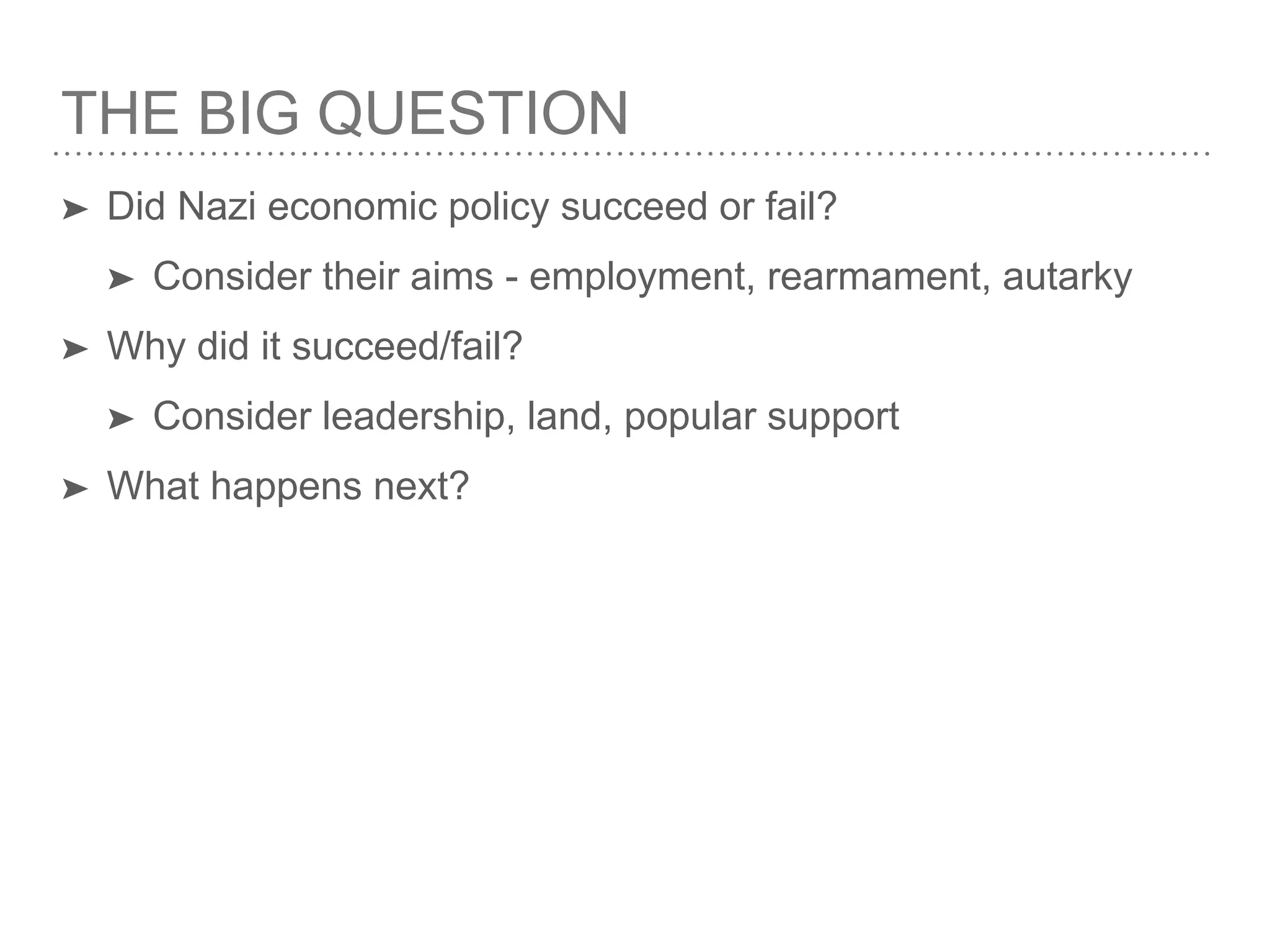 Nazi economic policy | PPTX