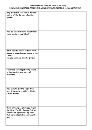 Nazi education | DOC