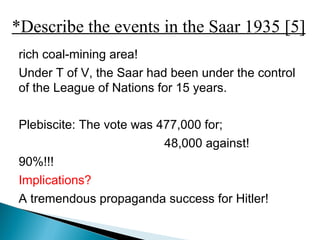 Hitler's foreign policy, Nazi expansion, road to WWII | PPT