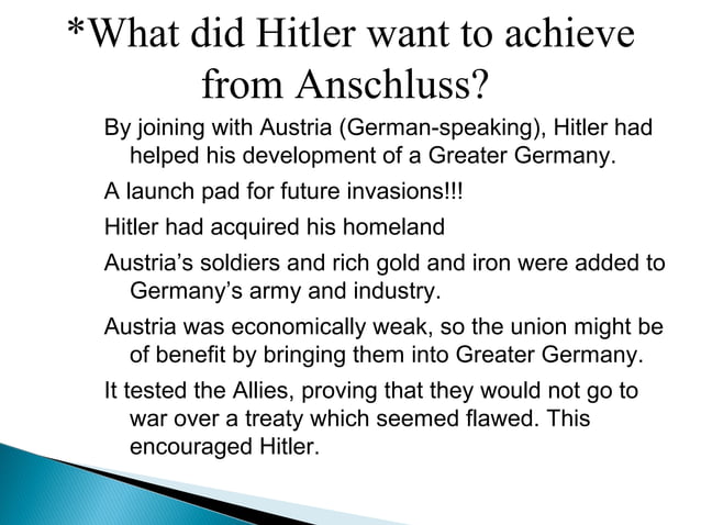 Hitler's foreign policy, Nazi expansion, road to WWII | PPT | Death ...