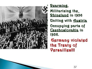 Hitler's foreign policy, Nazi expansion, road to WWII | PPT