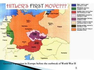 Hitler's foreign policy, Nazi expansion, road to WWII | PPT
