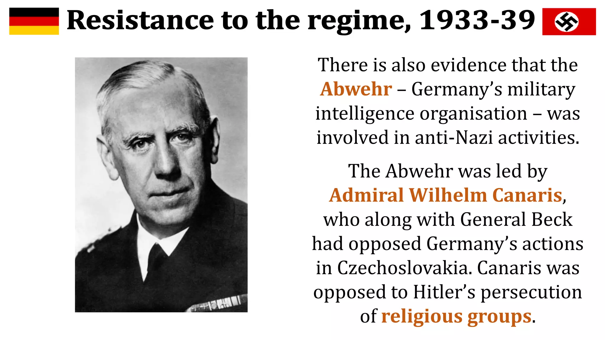 Nazi germany - resistance from the army | PPTX