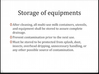 Cleaning and sanitization of dairy barn | PPTX