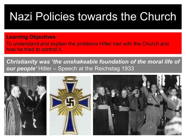 Nazi Policies Towards the Church | PPTX | Christianity | Religion ...