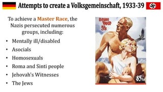 Volksgemeinschaft - Nazi racial policies | PPTX