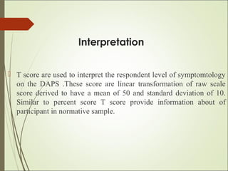 detailed assessment of post traumatic stress | PPT