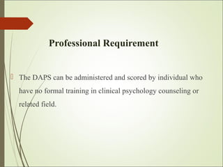 detailed assessment of post traumatic stress | PPT