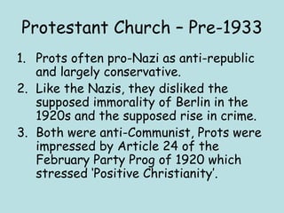 Nazis and the Church | PPT