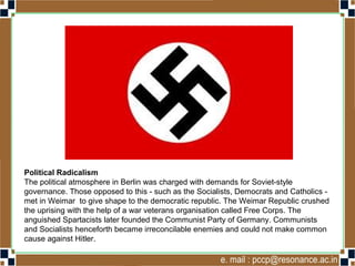 Nazism and the Rise of Hitler | PPSX
