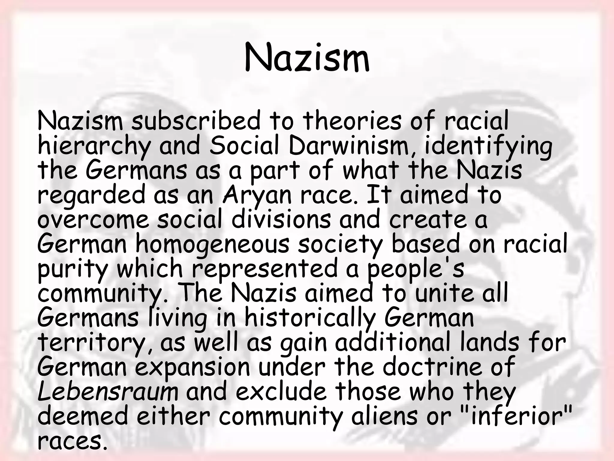 Nazism and fascism | PPTX