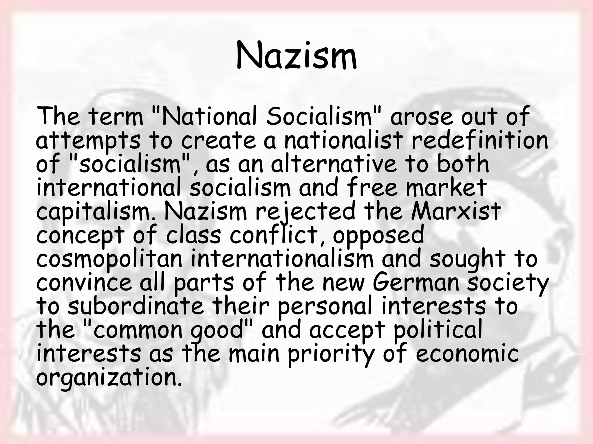 Nazism and fascism | PPTX