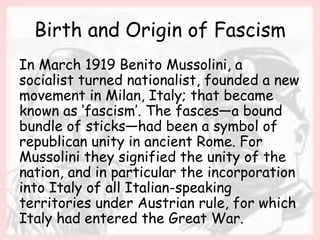 Nazism and fascism | PPTX