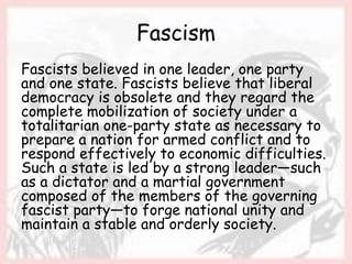 Nazism and fascism | PPTX
