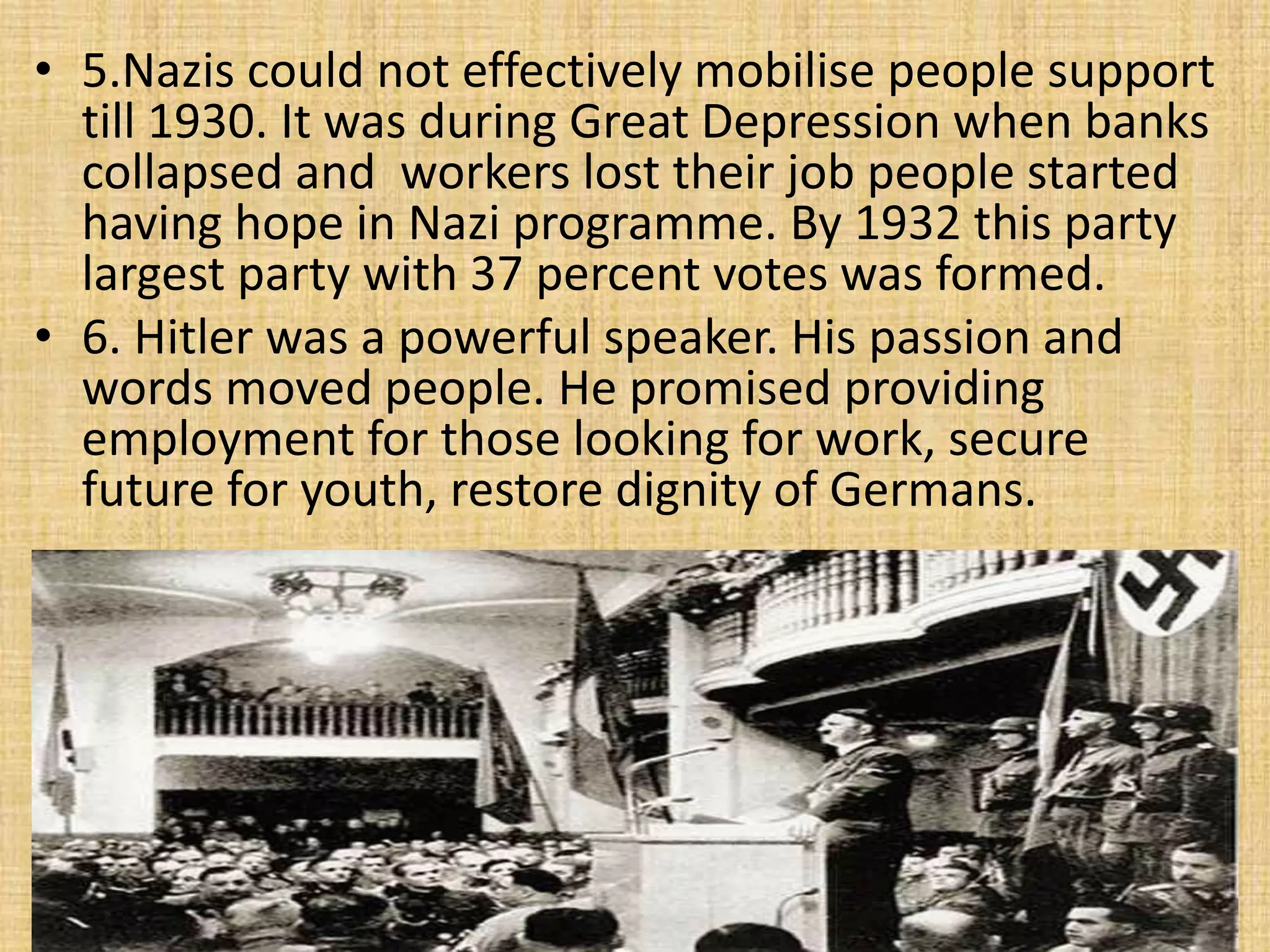 Nazism and rise of hitler | PPTX