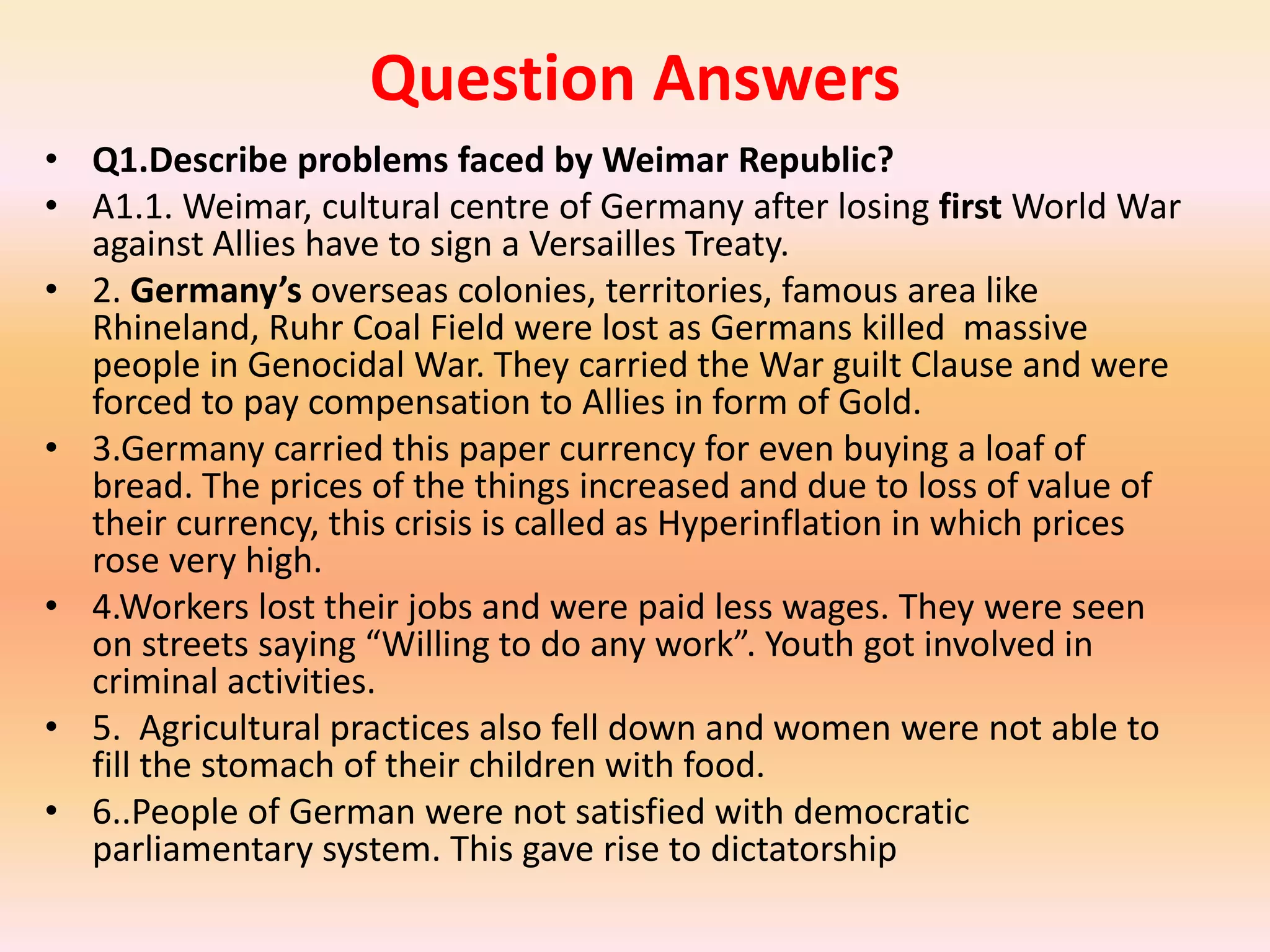 Nazism and rise of hitler | PPTX