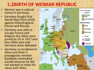 Nazism and rise of hitler | PPTX