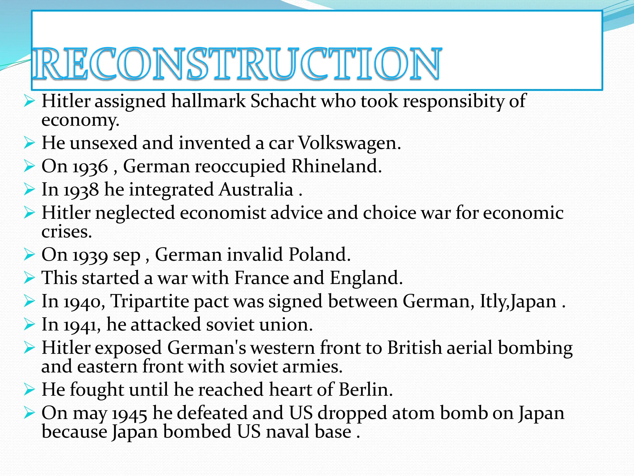 Nazism and rise of hitler Chapters 3 Class 9th | PPTX