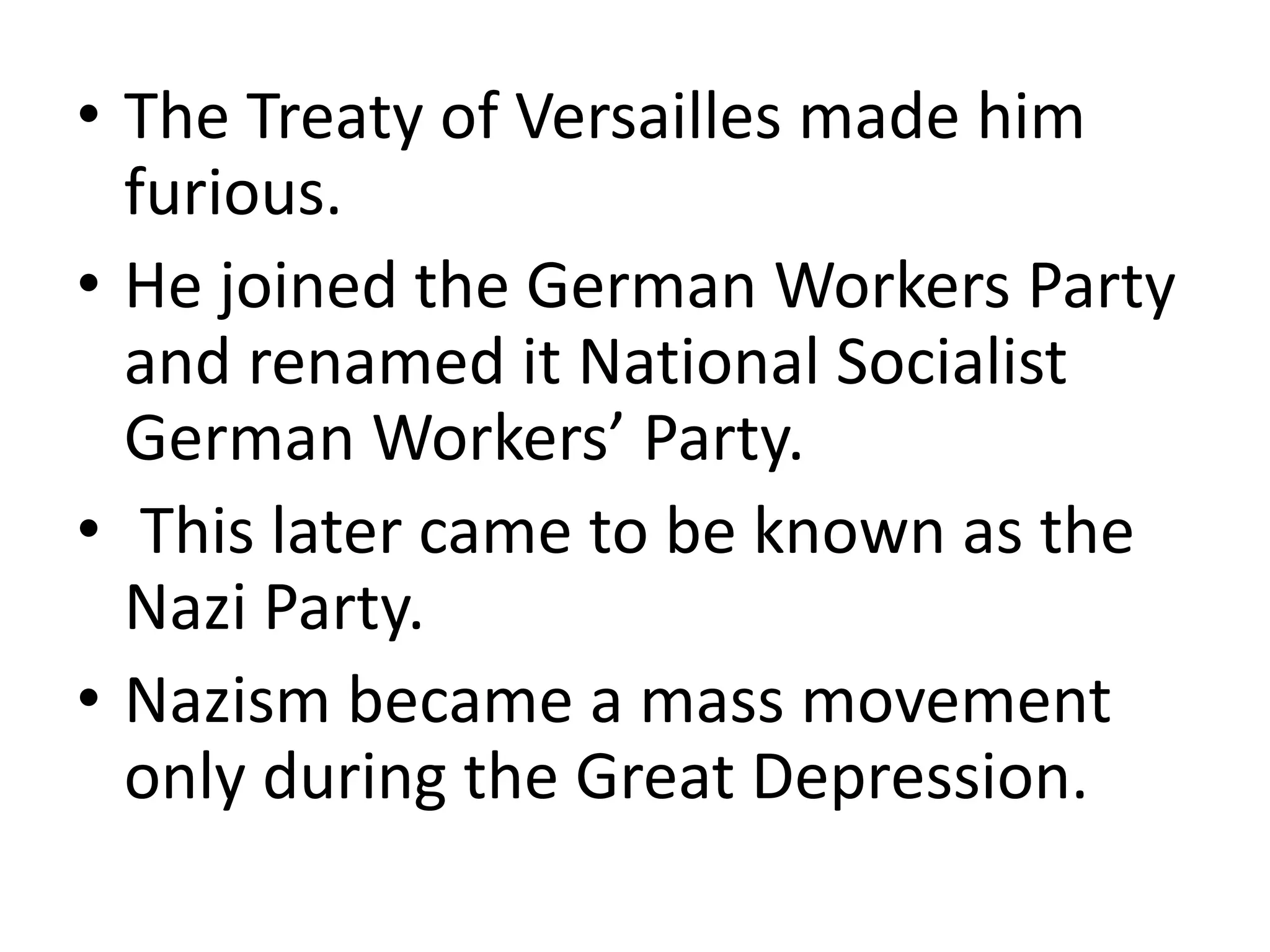 Nazism and Rise of Hitler class 9 -CBSE | PPTX