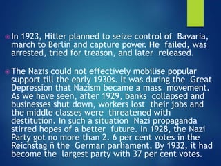 Nazism AND RISE OF HITLER | PPTX