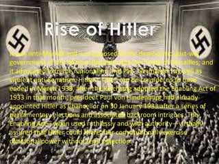 Nazism and rise of hitler(goel & company ludhiana) | PPT
