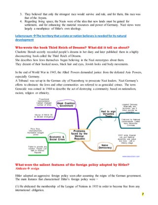 Nazism and the rise of hitler | DOCX | Economy | Business and Finance