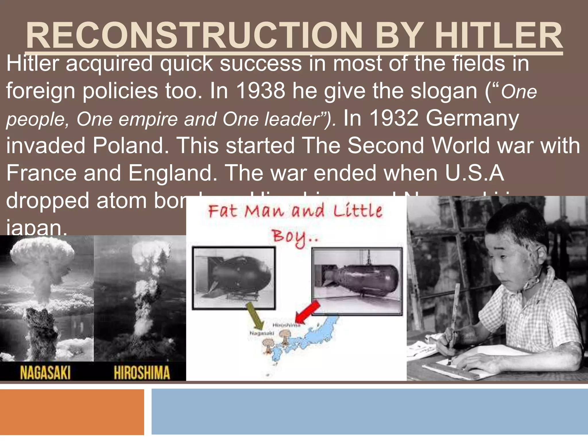 Nazism and the rise of hitler PPT for class 9 CBSE | PPTX