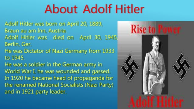 Nazism and the rise of hitler | PPTX | Death, Injury, or Military ...