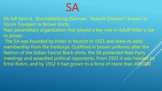 Nazism and the rise of hitler | PPTX