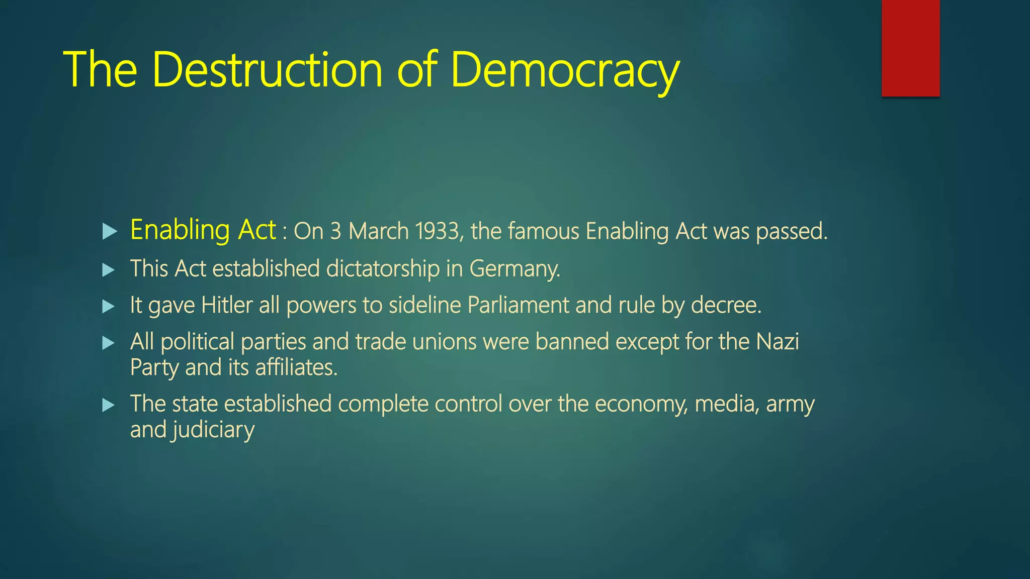 Nazism and the rise of hitler | PPTX