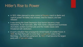 Nazism and the rise of hitler | PPTX