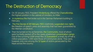 Nazism and the rise of hitler | PPTX