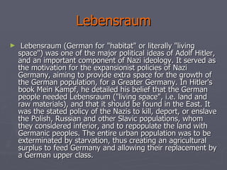 Nazism and the rise of hitler ix a(ashay)1 | PPT