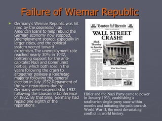 Nazism and the rise of hitler ix a(ashay)1 | PPT