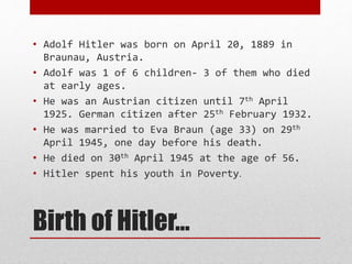 Nazism and the rise of Hitler | PPTX