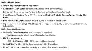 Nazism and the Rise of Hitler (G9), CBSE | PPTX