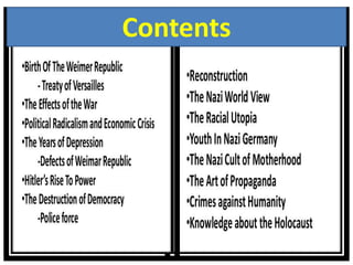Nazism and the rise of Hitler PPT / Slide | PPTX
