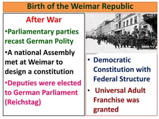 Nazism and the rise of Hitler PPT / Slide | PPTX