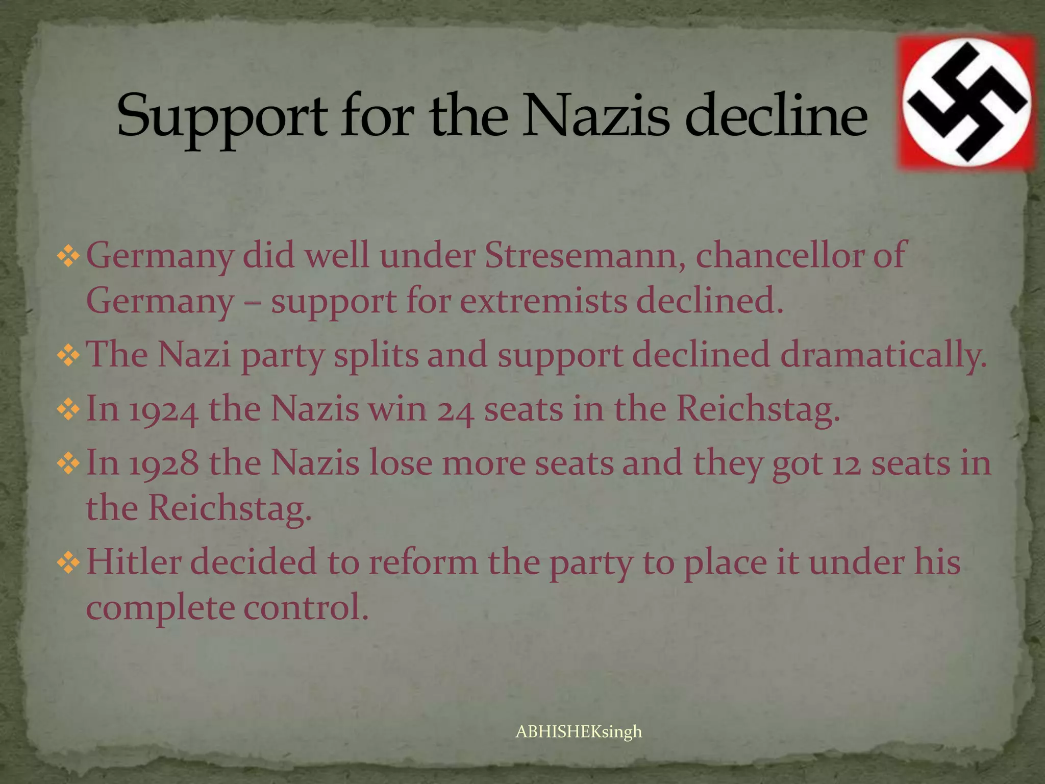 Nazism hitler | PPTX