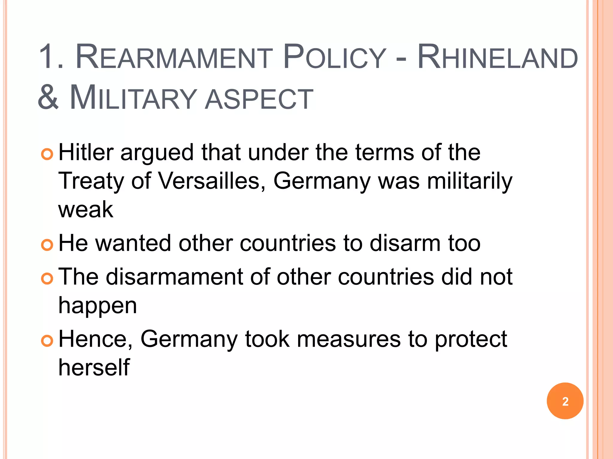 Hitler's Foreign Policies | PPTX