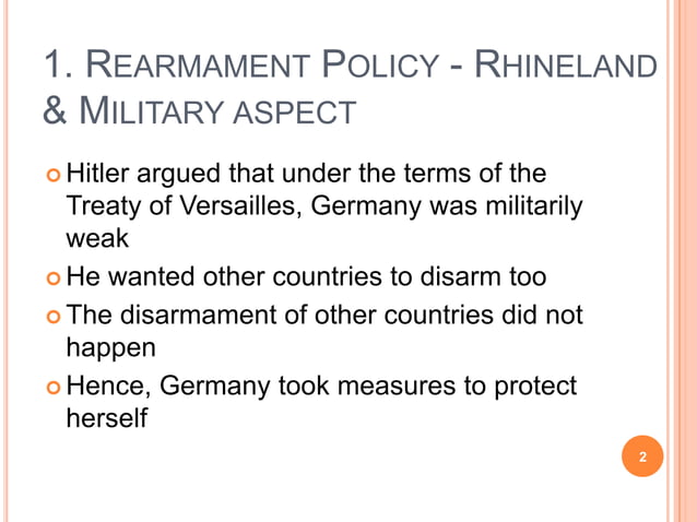 Hitler's Foreign Policies | PPTX