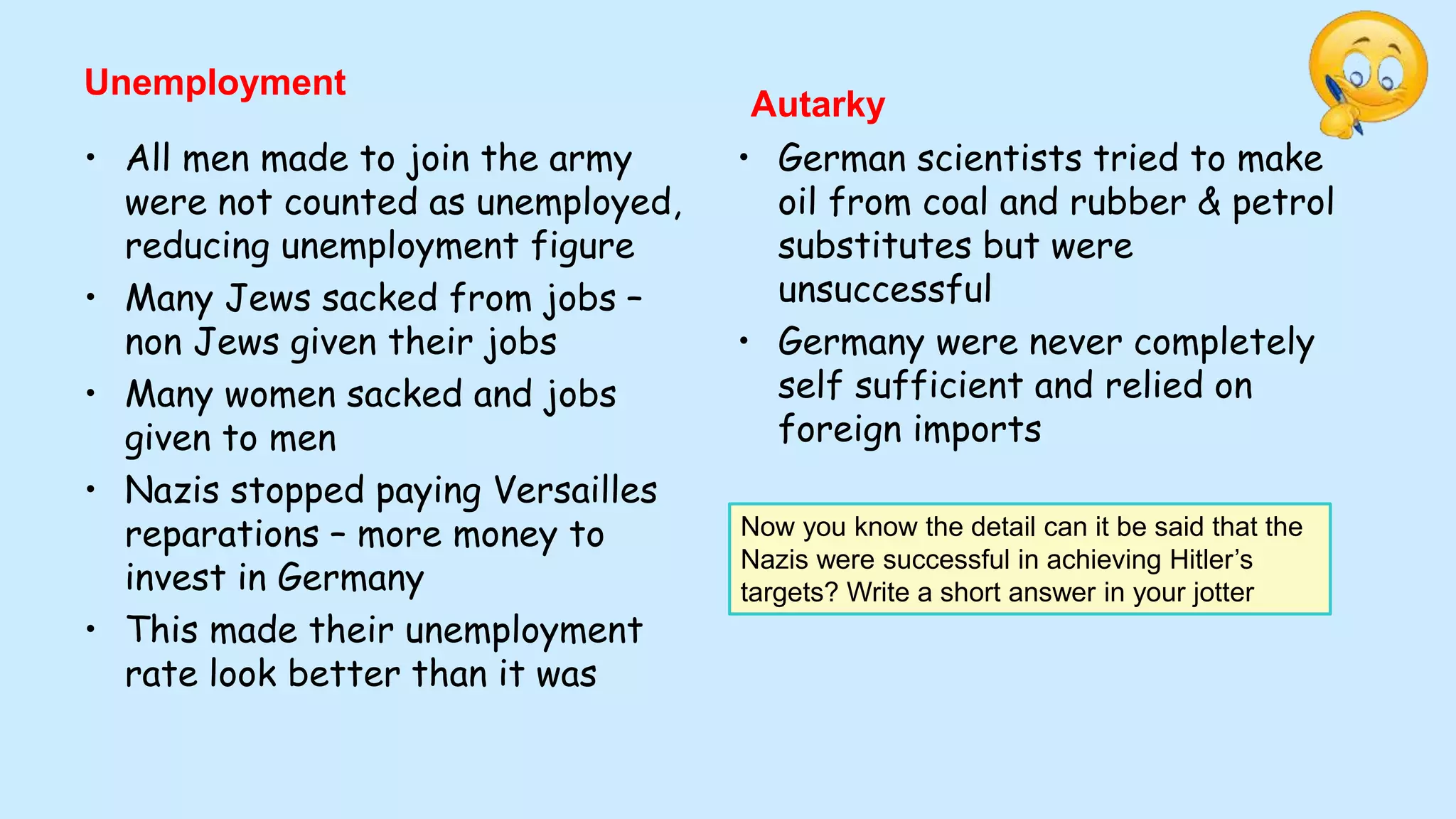 Nazi social economic policies | PPTX