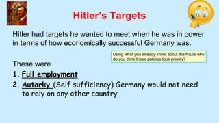 Nazi social economic policies | PPTX